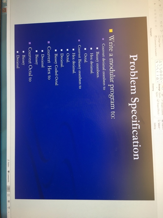 Solved ???? . Select Problem Specification Write a modular | Chegg.com