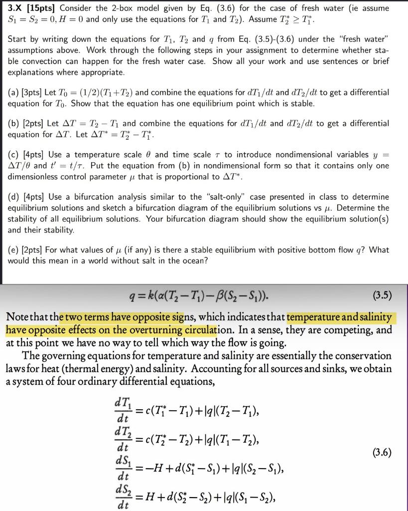 Solved 3.X [15pts] Consider the 2-box model given by Eq. | Chegg.com