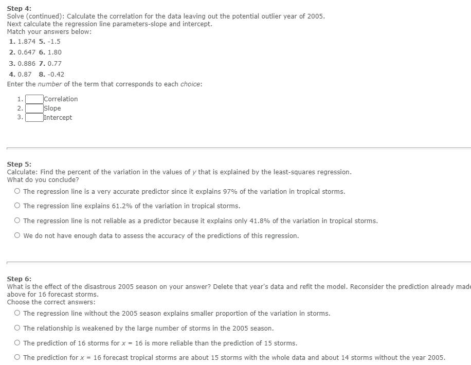 Solved Step 2: Plan: What specific statistical operations | Chegg.com