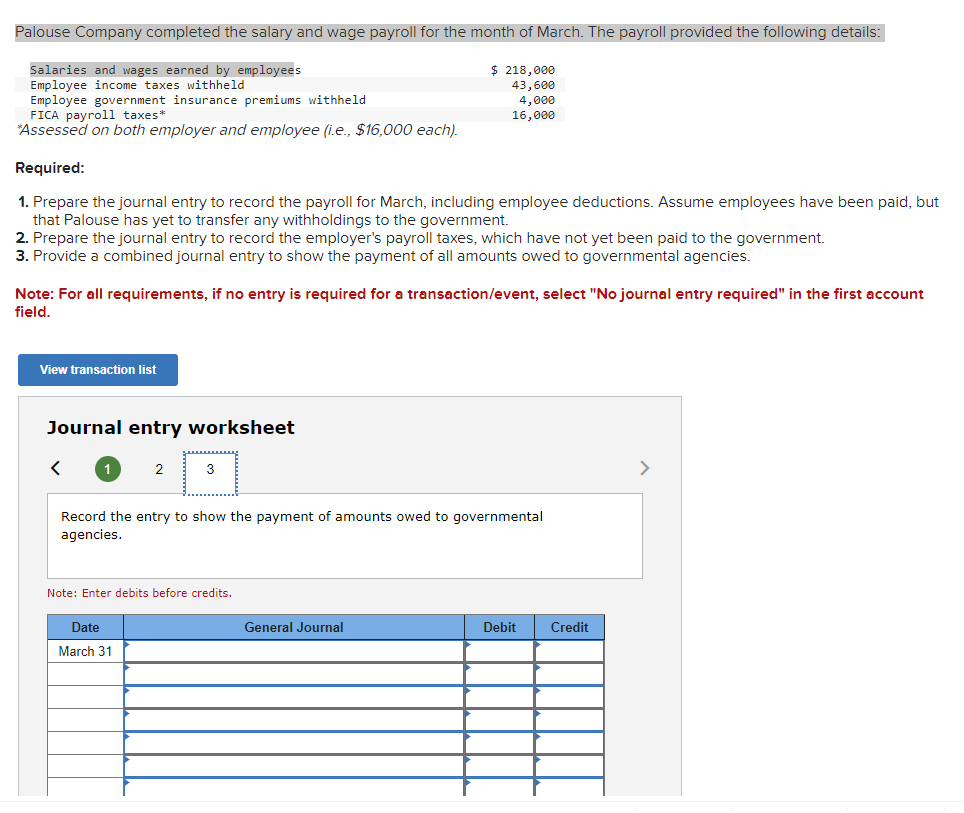 Solved Required: 1. Prepare the journal entry to record the | Chegg.com