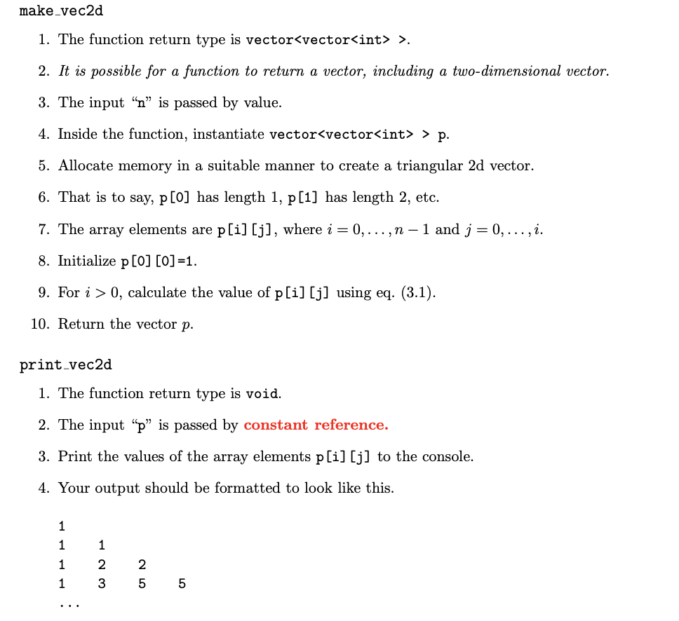 Solved Q3 Vector 2d (30 points) • This question is about a | Chegg.com