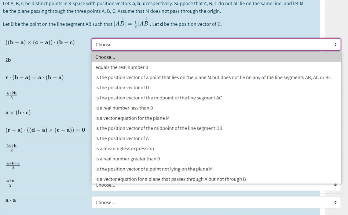 Solved Let A, B, C be distinct points in 3-space with | Chegg.com