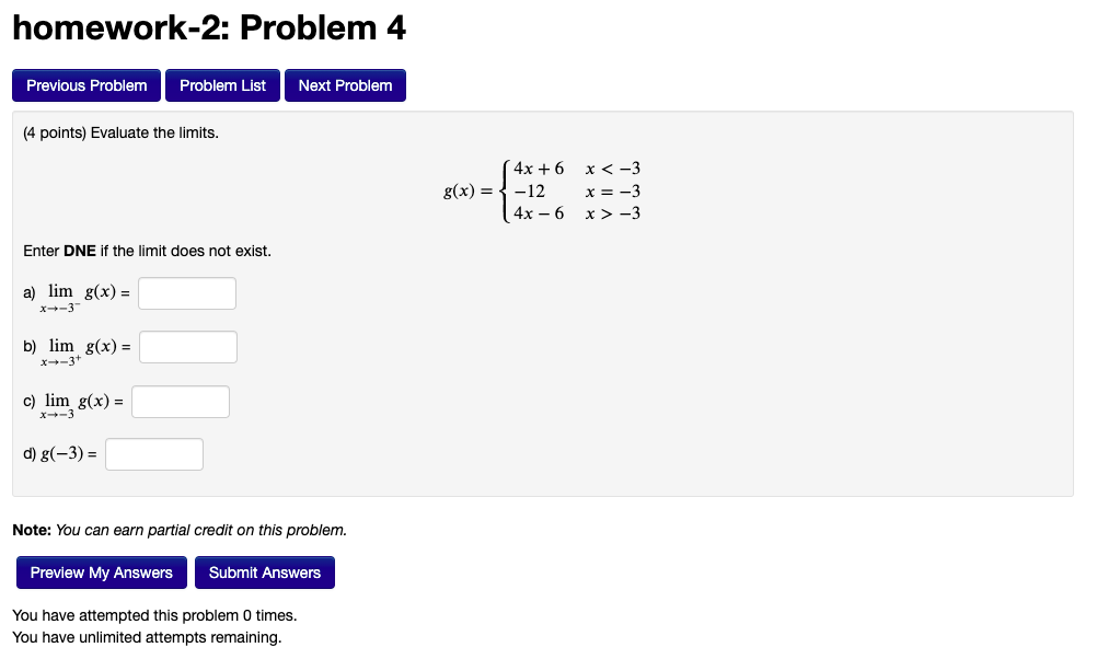 Solved Homework 2 Problem 4 Previous Problem Problem List 5989