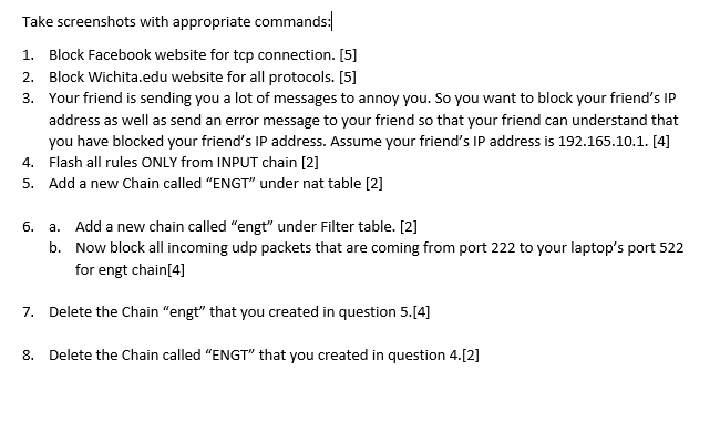 Solved The question is suppose to be answer by using command | Chegg.com