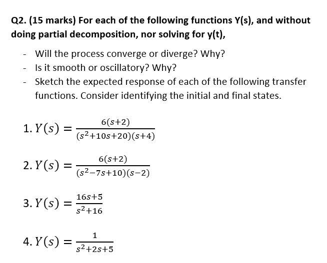 Solved Q2. (15 marks) For each of the following functions | Chegg.com