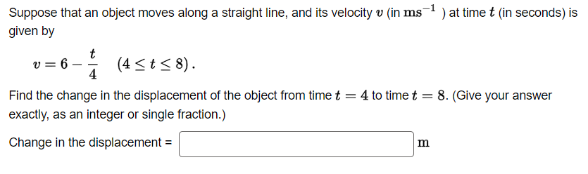 Solved Suppose that an object moves along a straight line, | Chegg.com