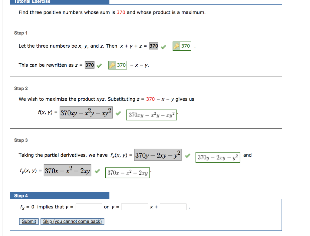 Solved utorial Exercise Find three positive numbers whose | Chegg.com