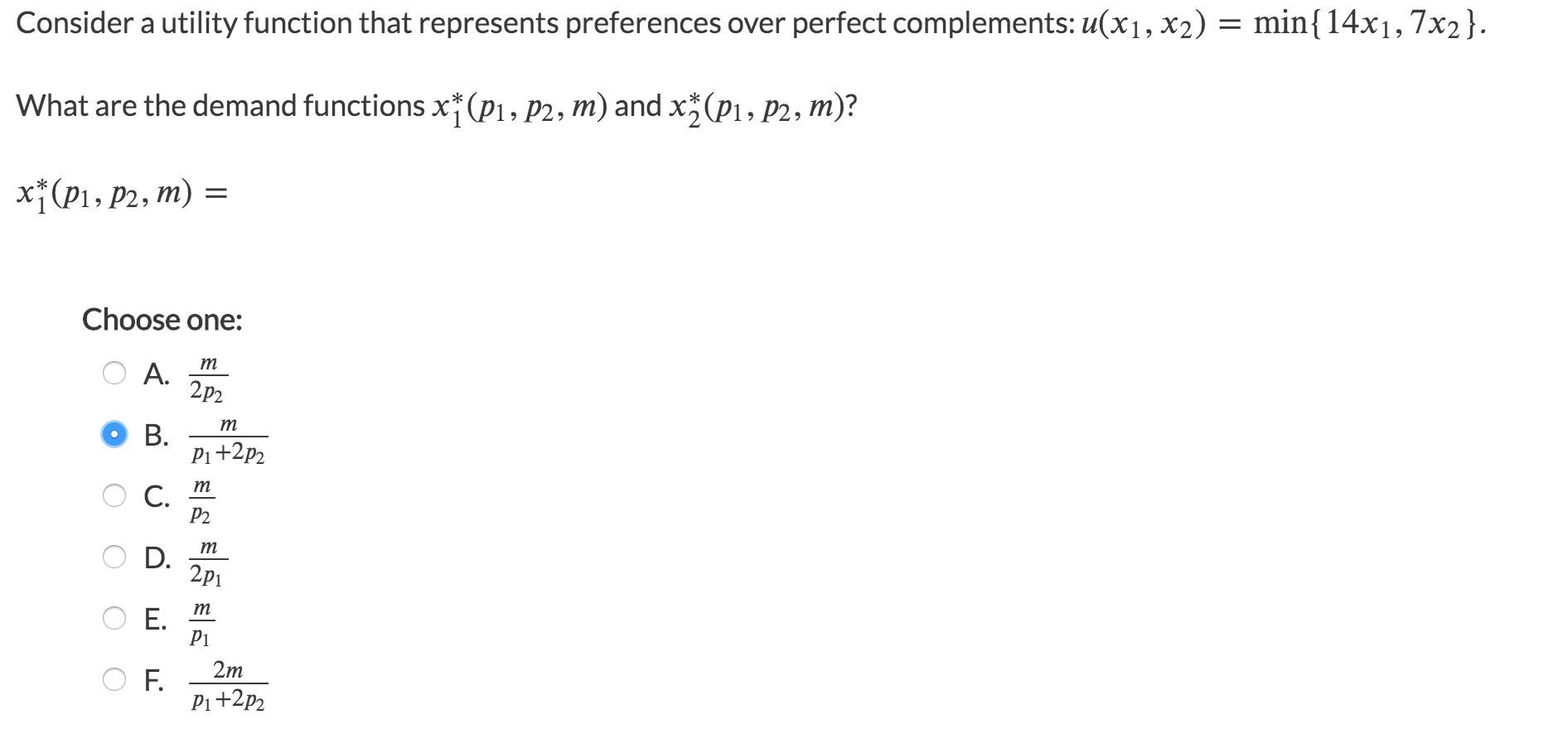 Solved Consider a utility function that represents | Chegg.com