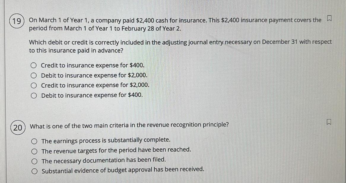 Solved 9) On March 1 of Year 1 , a company paid $2,400 cash | Chegg.com