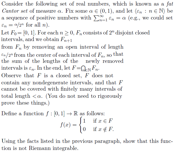 Solved = Consider the following set of real numbers, which | Chegg.com