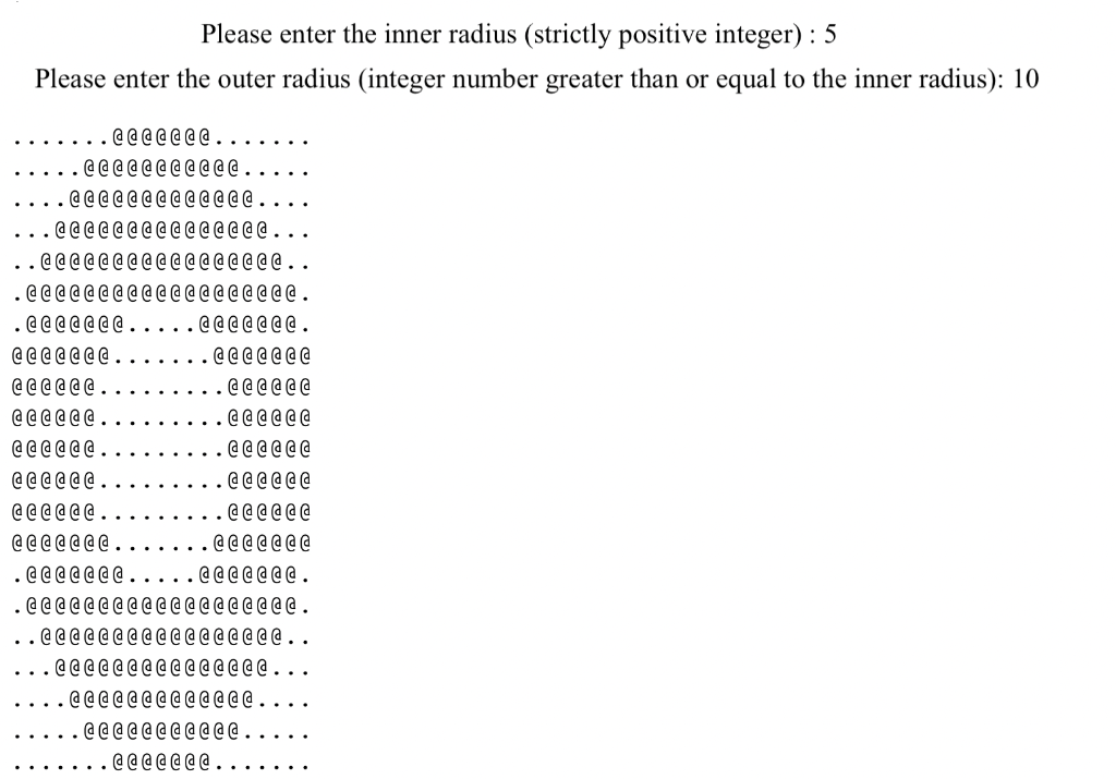 Solved IN PYTHON : Write a program that displays in the | Chegg.com