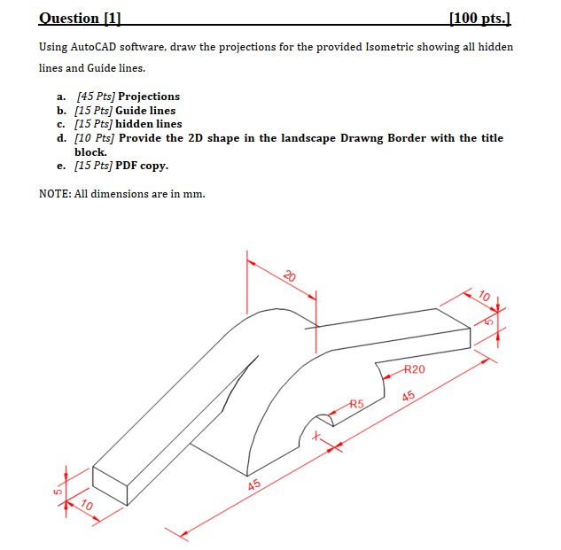Solved PLEASE NOTE THAT i need the autocad file drawing | Chegg.com