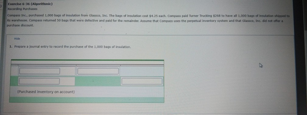 Solved Exercise 6 36 (Algorithmic) Recording Purchases | Chegg.com