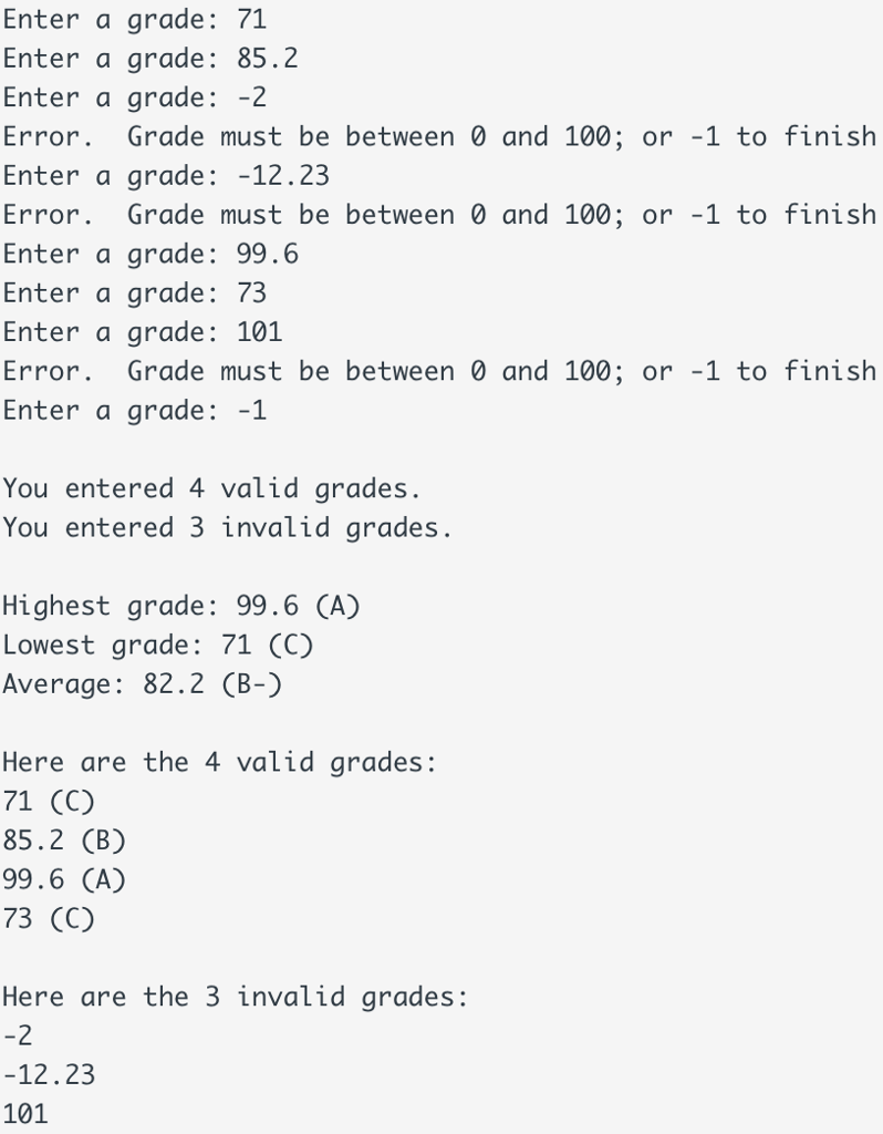 Solved I need a very simple program to output the following | Chegg.com