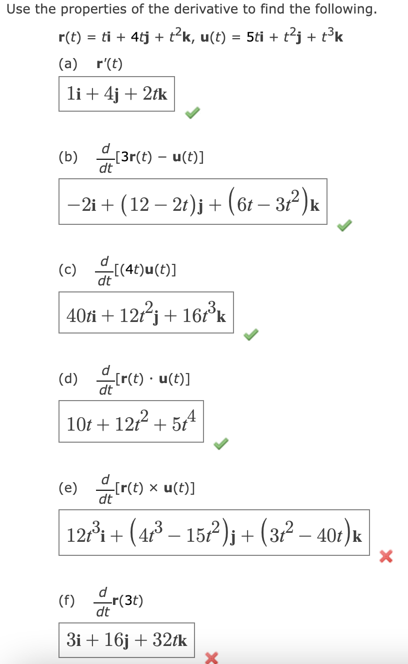 Solved Use the properties of the derivative to find the | Chegg.com