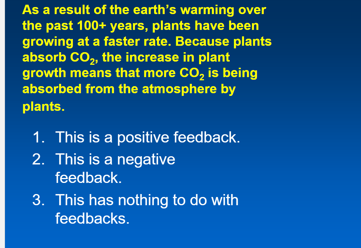 Solved Is the plant growth example a positive feedback, | Chegg.com