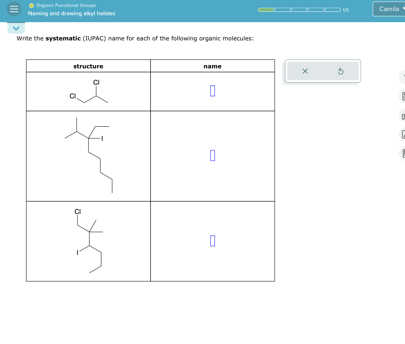 Solved Organic Functional GroupsNaming and drawing alkyl | Chegg.com
