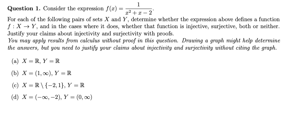 Solved Question 1. Consider the expression f(x)=x2+x−21. For | Chegg.com