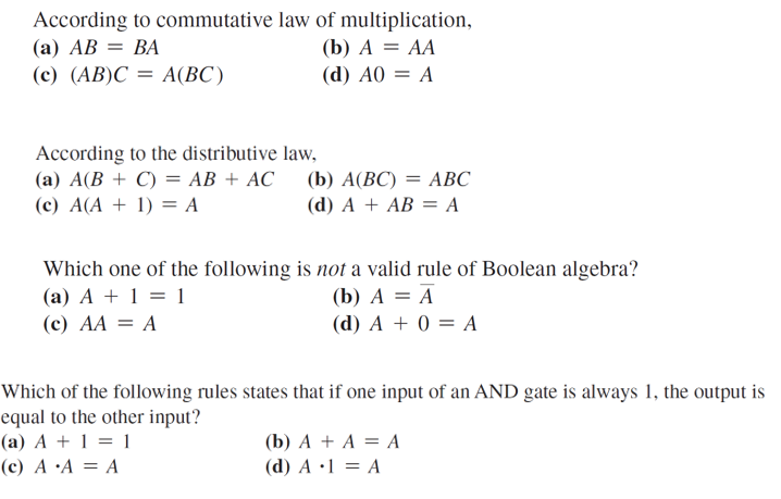 Solved All Boolean expressions can be implemented with (a) | Chegg.com