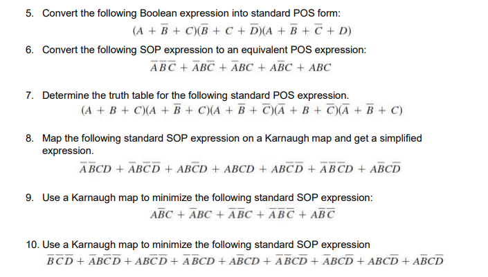 Solved 5. Convert the following Boolean expression into | Chegg.com