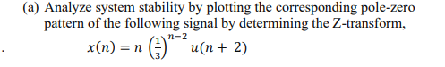 Solved Analyze system stability by plotting the | Chegg.com