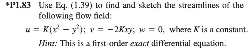 Solved *P1.83 Use Eq. (1.39) to find and sketch the | Chegg.com