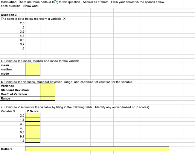 Solved Instruction: There are three parts to c ﻿to this | Chegg.com