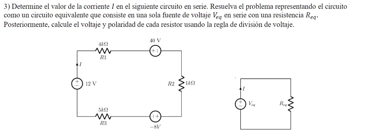 Solved Determine el valor de la corriente I en el siguiente | Chegg.com