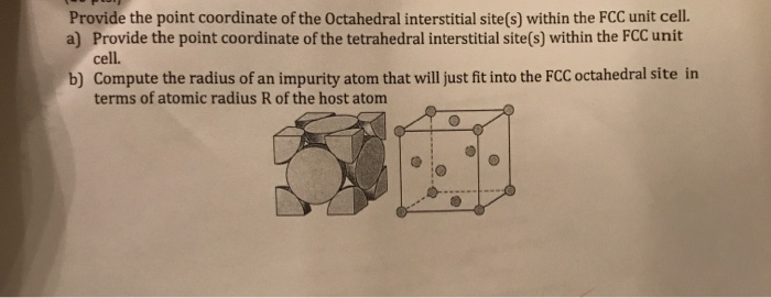 Solved Provide the point coordinate of the Octahedral | Chegg.com
