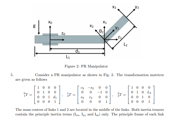 Solved Figure 2: PR Manipulator Consider a PR manipulator as | Chegg.com
