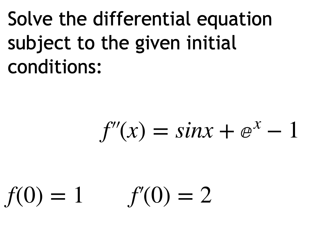 Solved Solve the differential equation subject to the given | Chegg.com