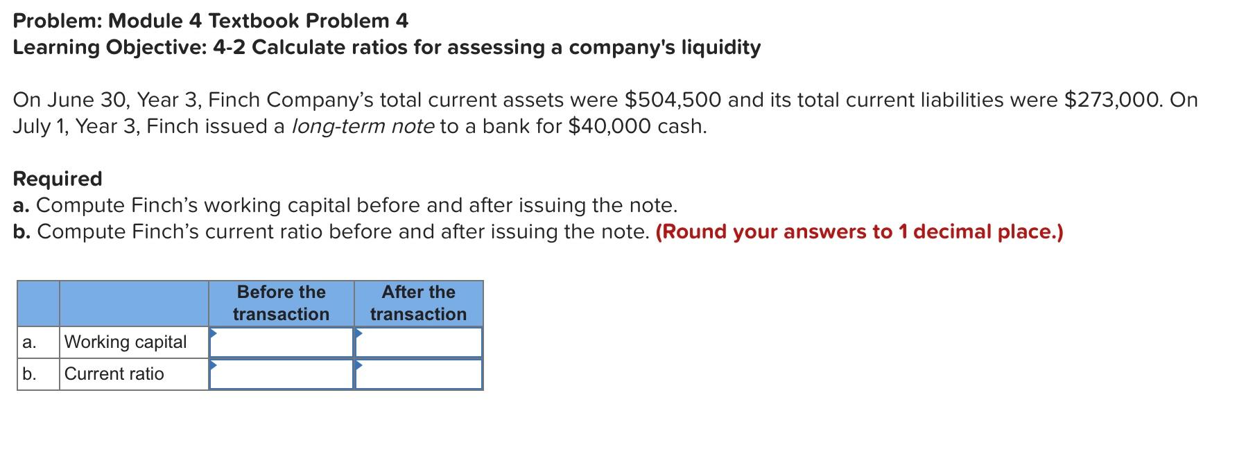 Solved Problem: Module 4 Textbook Problem 4 Learning | Chegg.com