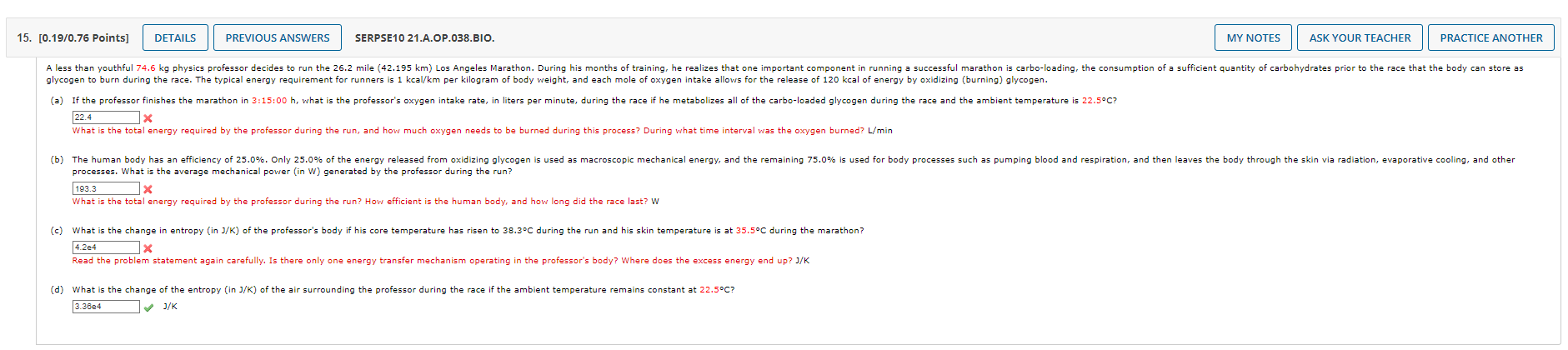 Solved [0.19/0.76 Points ] SERPSE10 21.A.OP.038.BIO. | Chegg.com