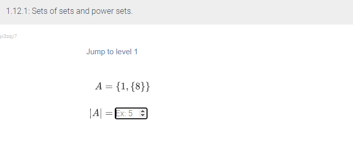 Solved 1.12.1: Sets of sets and power sets.Jump to level | Chegg.com