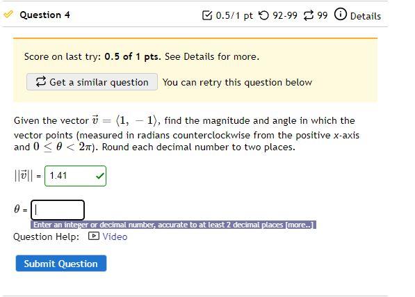 Solved Score on last try: 0.5 of 1 pts. See Details for | Chegg.com