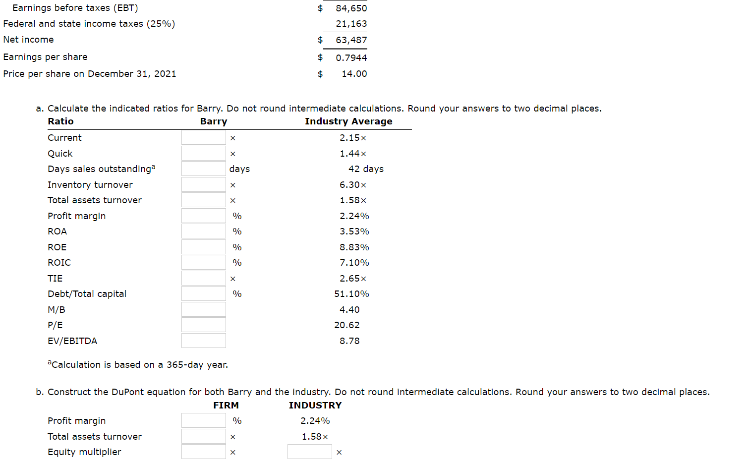 Solved number of shares is shown in thousands too. Barry | Chegg.com