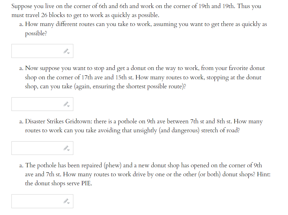 Solved Suppose you live on the corner of 6 th and 6th and | Chegg.com