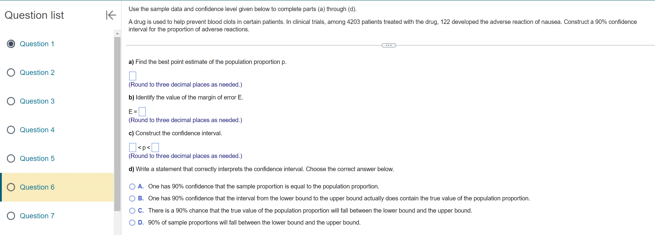Solved Question list Question 1 Question 2 Question 3 | Chegg.com