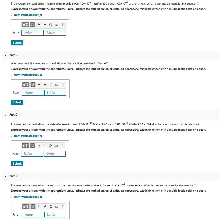 Solved Review I Constants Periodic Table The integrated rate | Chegg.com