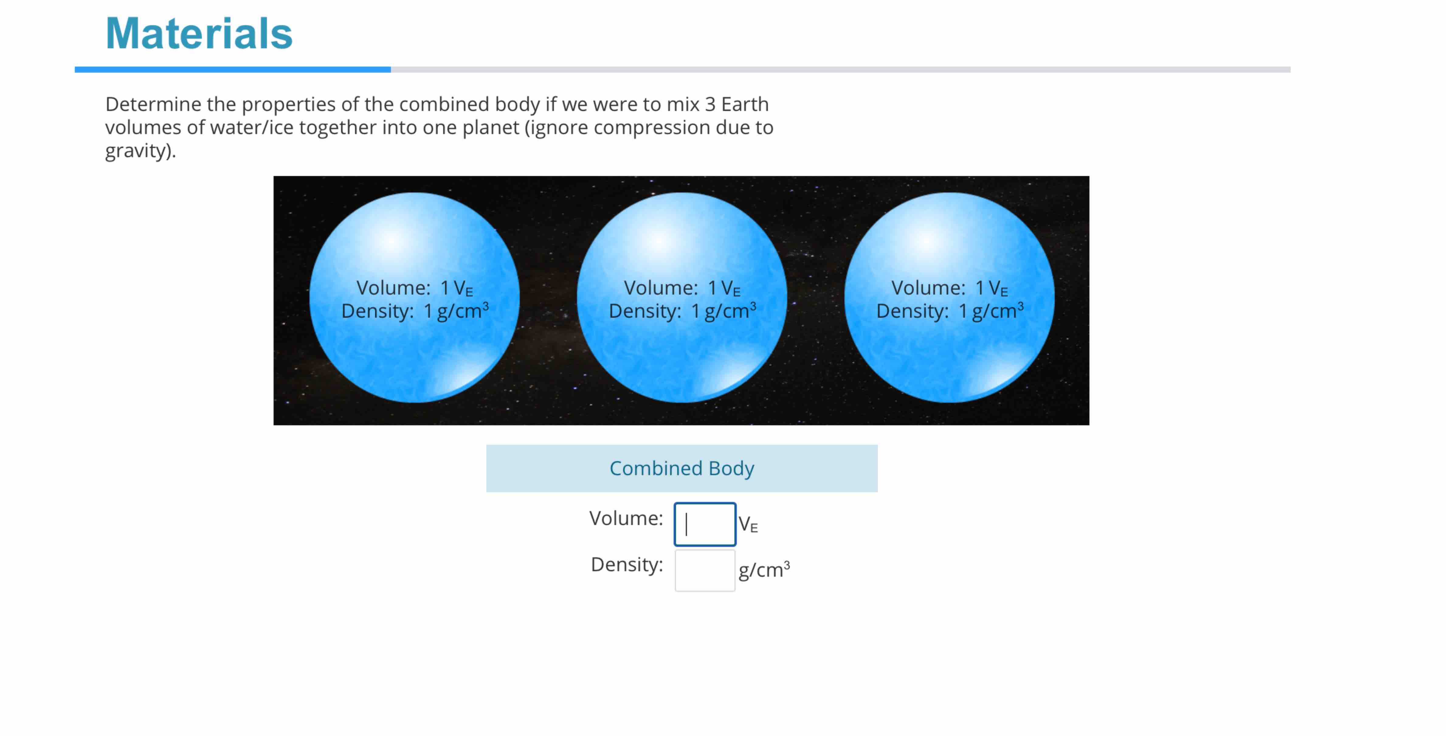 Solved Determine the properties of the combined body if we | Chegg.com