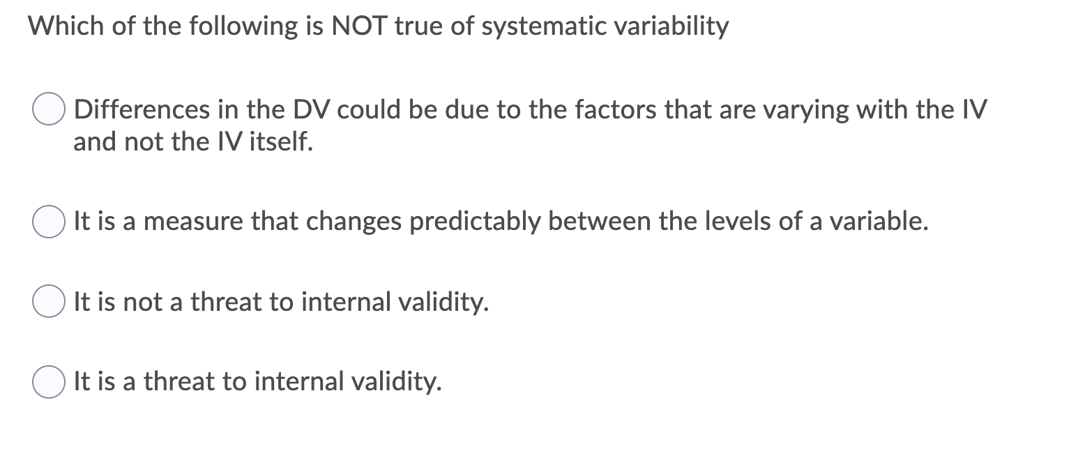 Solved Which of the following is NOT true of systematic | Chegg.com