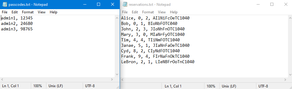Solved Requirements: Create an airline reservation system in | Chegg.com