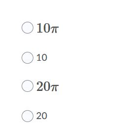 Solved The radius of a circle is 10 inches. What is the | Chegg.com