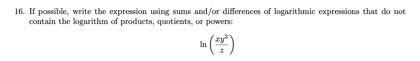 Solved 16. If possible, write the expression using sums | Chegg.com