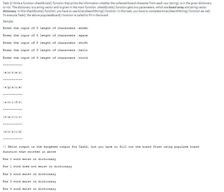 Solved How do you know if the words in the row are in the | Chegg.com