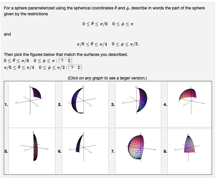 Solved For a sphere parameterized using the spherical | Chegg.com