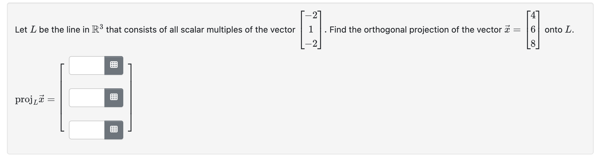 Solved Let L be the line in R3 that consists of all scalar | Chegg.com