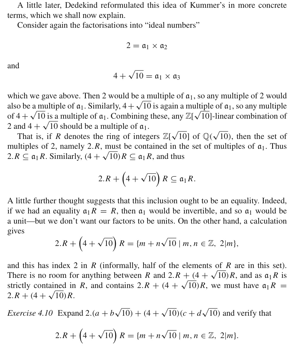 Solved A little later, Dedekind reformulated this idea of | Chegg.com