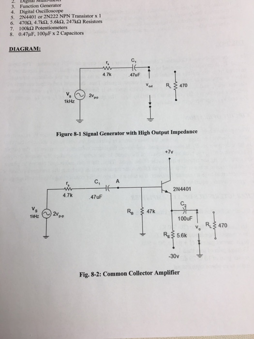 3. Function Generator 4. Digital Oscilloscope 5. | Chegg.com