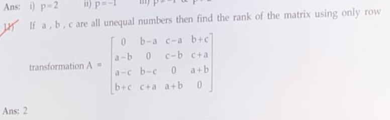 Solved 1K) ﻿If a,b,c ﻿are all unequal numbers then find the | Chegg.com